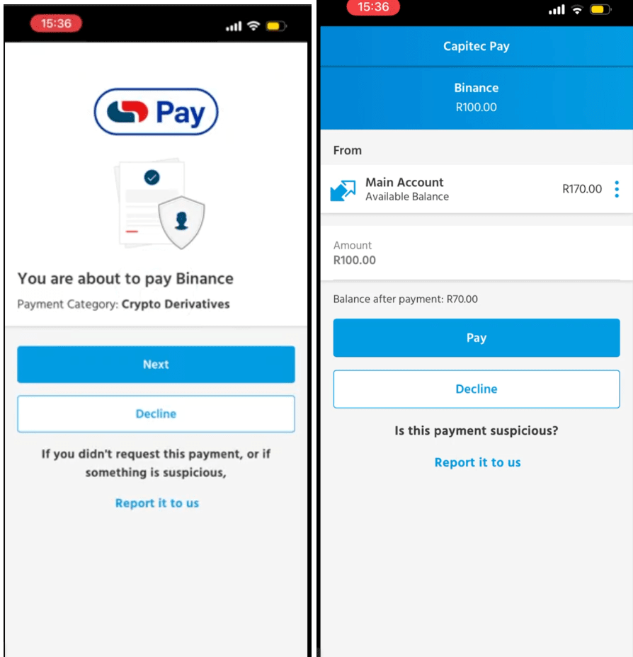 How to Deposit ZAR via Capitec Pay on Binance? | ,Binance,Binance ZAR ...