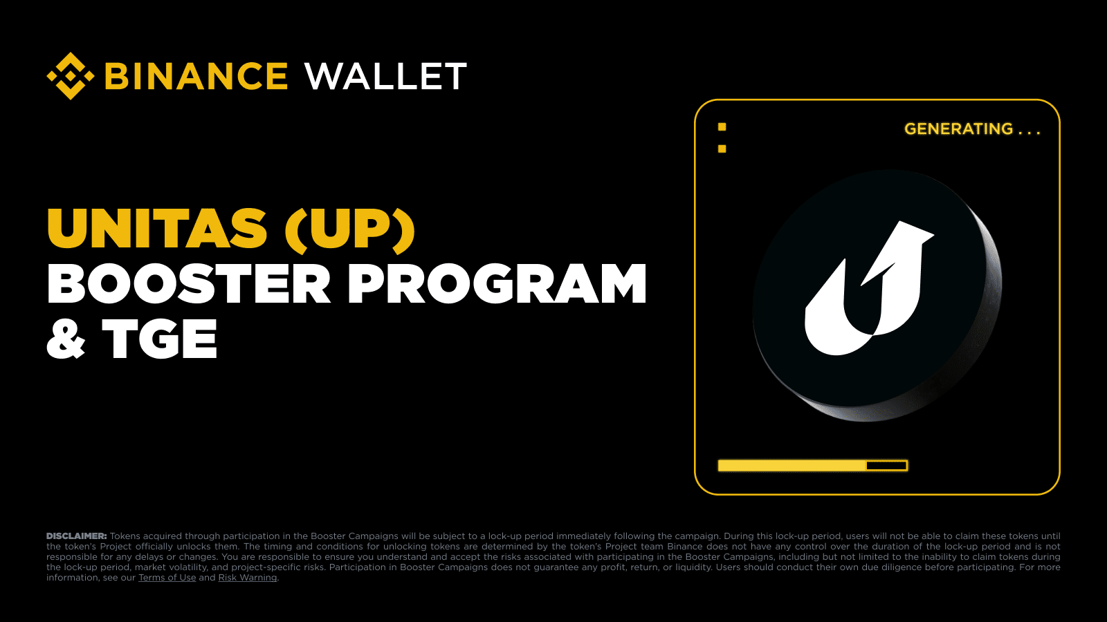 Participate in the Exclusive Unitas (UP) Booster Program and Token ...