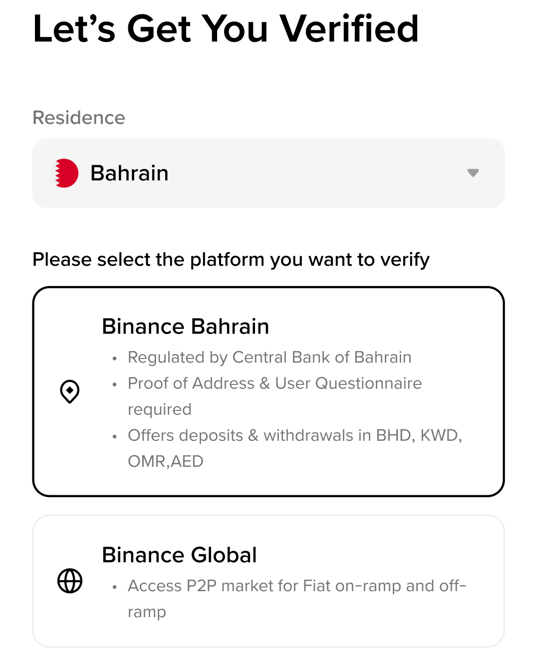 How to create an account with Binance Bahrain? | Binance Support