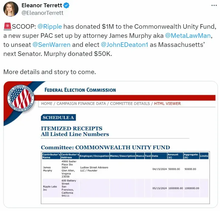 Crypto PAC Boldly Invests $850K in John Deaton’s Senate Bid Against Warren | Cryptopolitan on ...