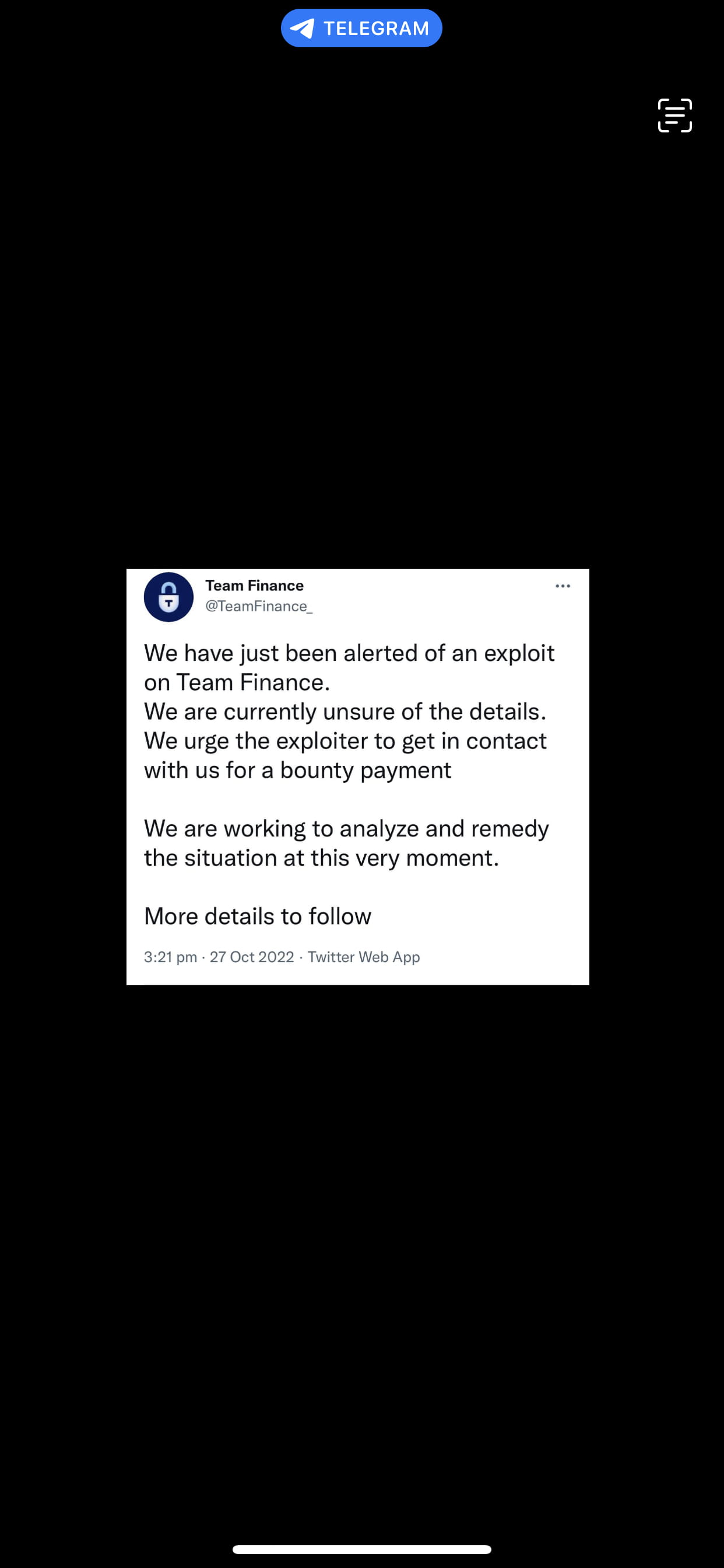 Team Finance platform has been hacked The attacker withdrew | JustDev Crypto on Binance Square