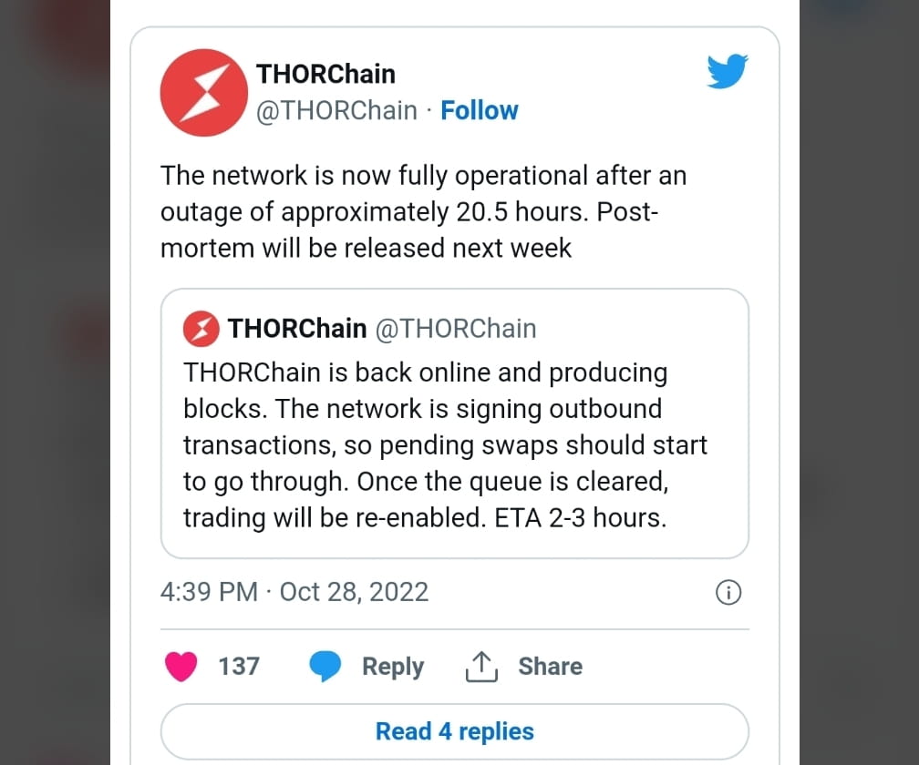 DeFi Update ⏬ ThorChain was offline for 20.5 Hours yesterda | KazzChain on Binance Square