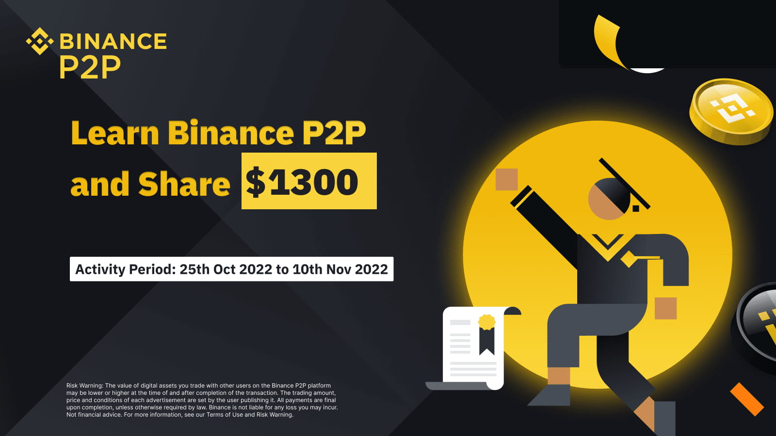 Here we go 🚨 Binance P2P is excited to present the Learn & | Altaaf The ...