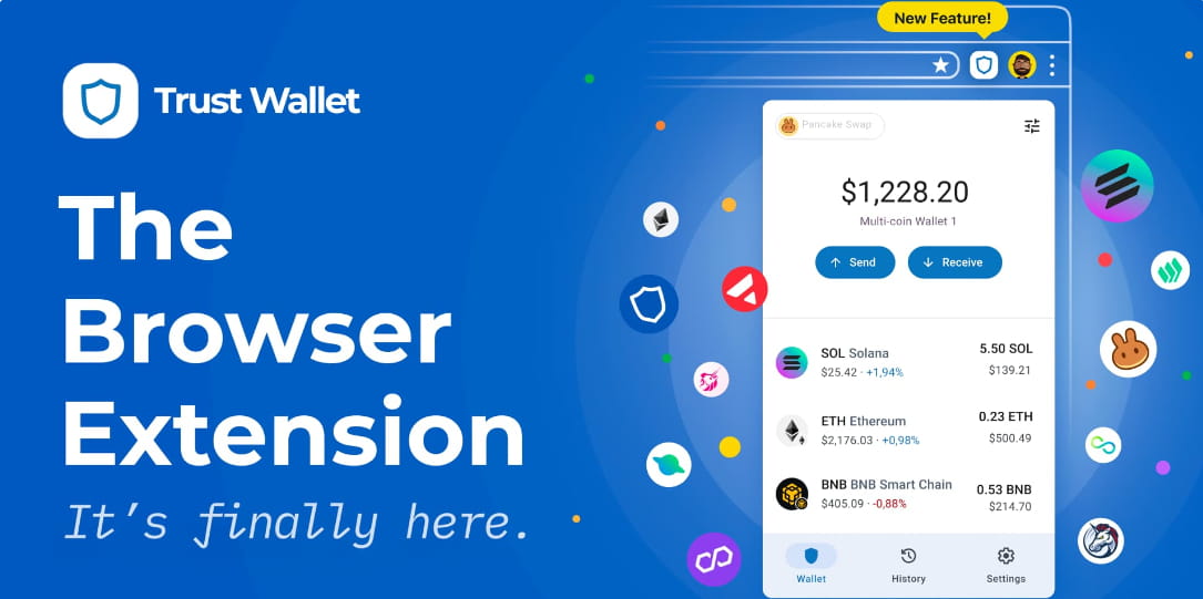 Metamask and now Trust Wallet browser extension | Chibiguardians on ...