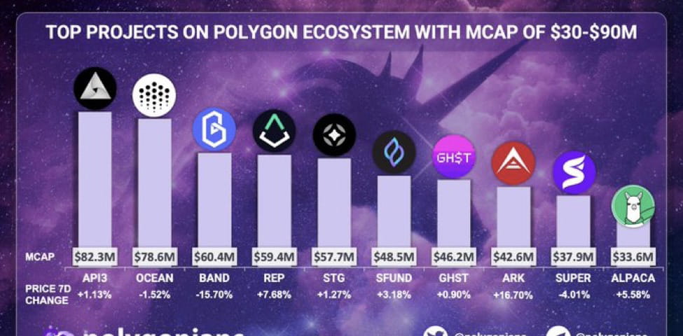 TOP PROJECTS ON #0XPOLYGON $MATIC ECOSYSTEM WITH MCAP OF $30 | CaptainBnB on Binance Square