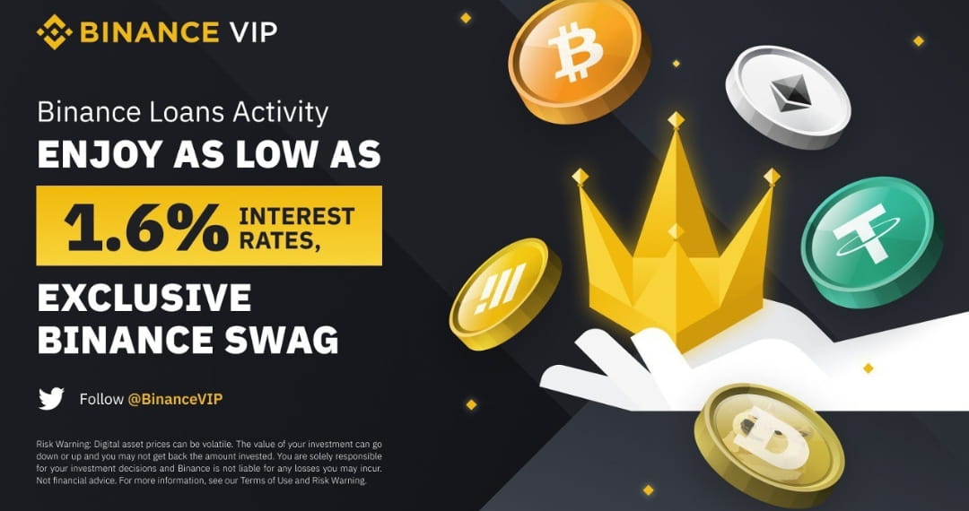 Binance has launched exclusive promotions VIP Loan and Crypt | Crypto ...