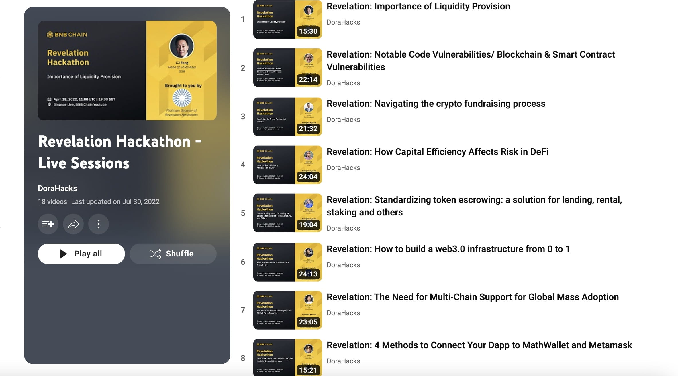 📺Workshop REWIND Check out our workshop episodes delivered | DoraHacks ...