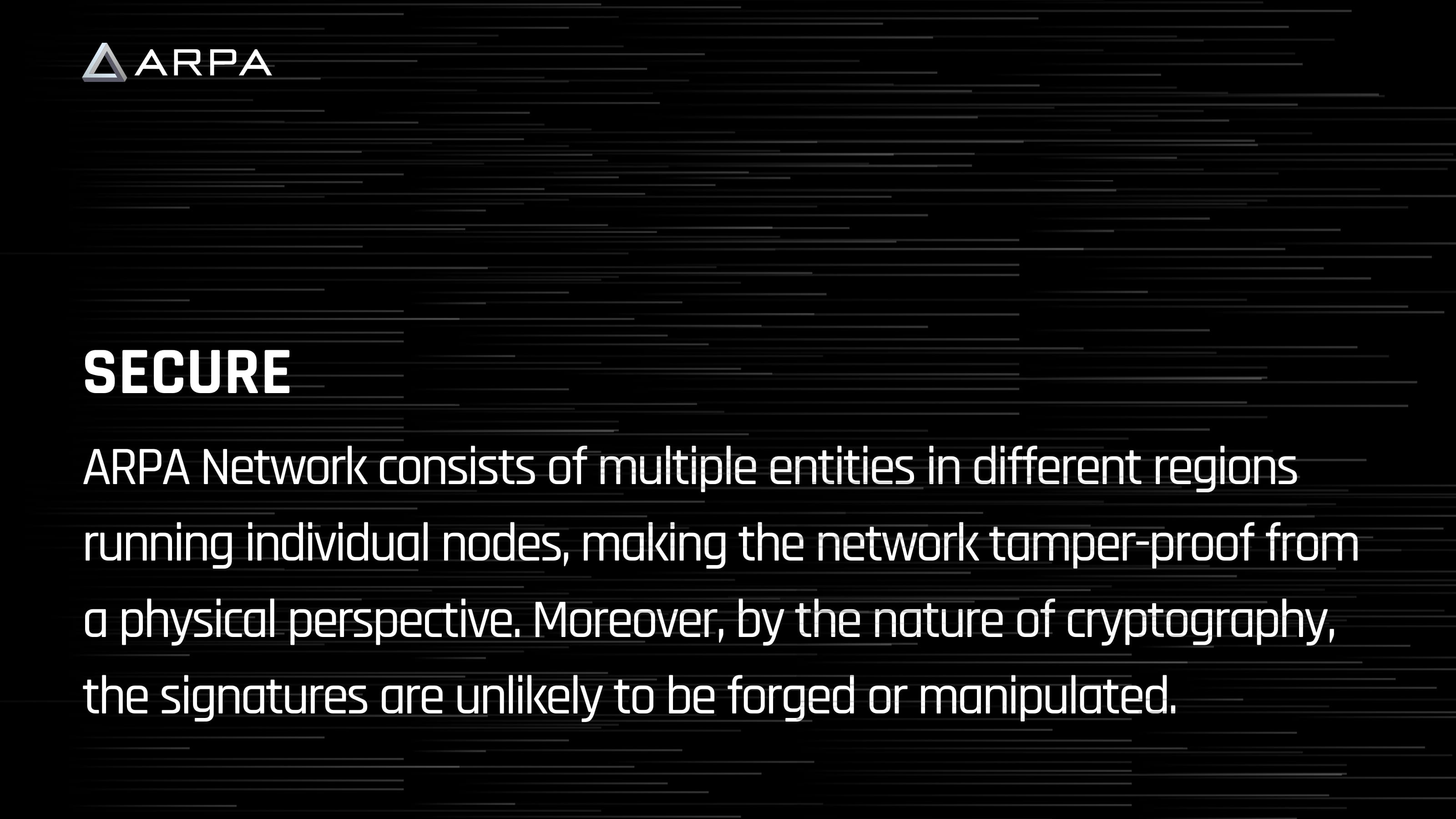 ARPA Features | Secure #ARPA Network consists of multiple e | ARPA on Binance Square