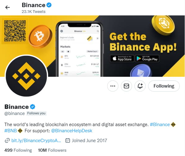 #Binance Twitter 10 Millions followers 🤘🤘 | CaptainBnB on Binance Square