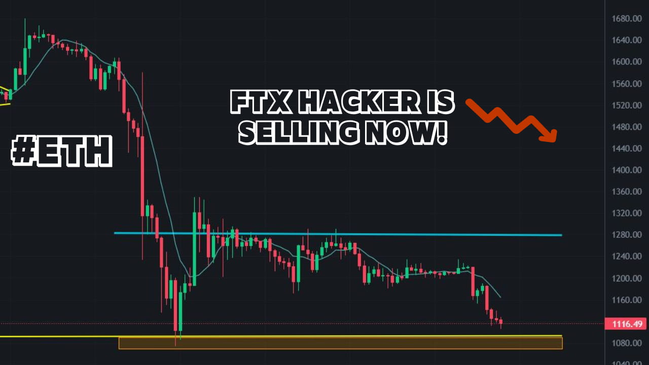 #FTX hacker is dumping the #ETH in his hand. The other stro ...