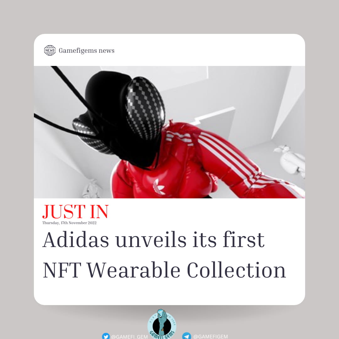 Adidas unveils its first NFT wearable collection, Virtual | Gamefi Gems ...