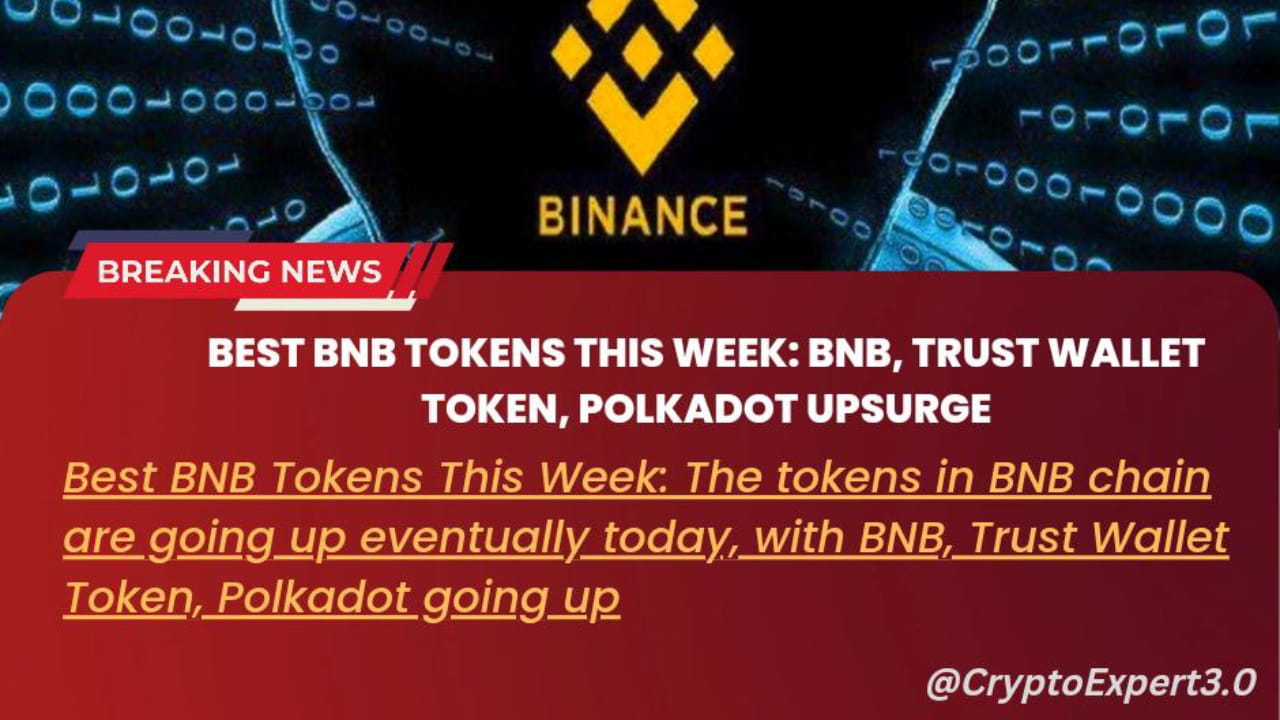 Best BNB Tokens This Week: With the crypto coins showing a surge, the tokens in the BNB chain ...