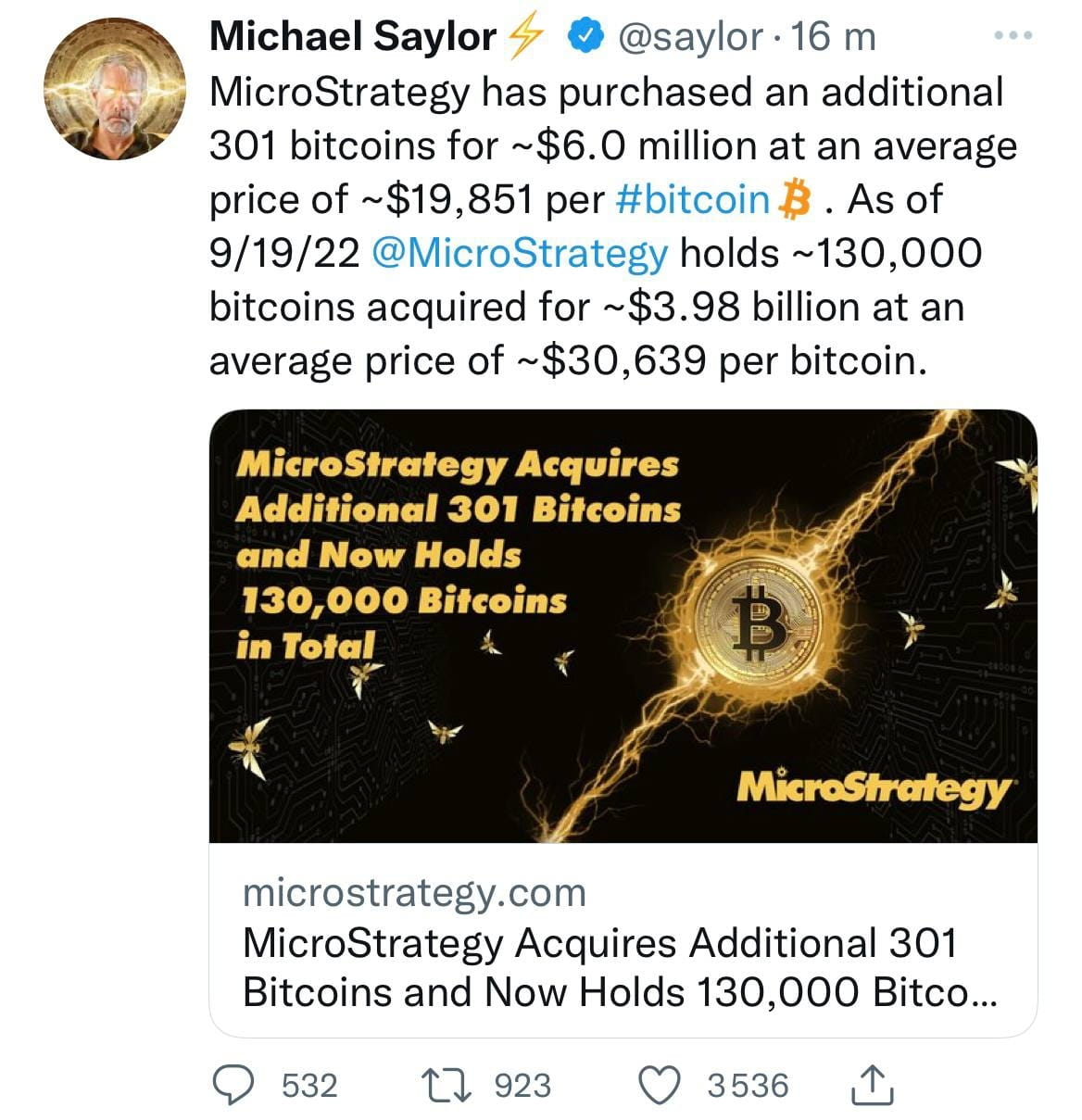 🗞 Flash-New: The CEO of MicroStrategy announces that it has | 0xCrypto ...