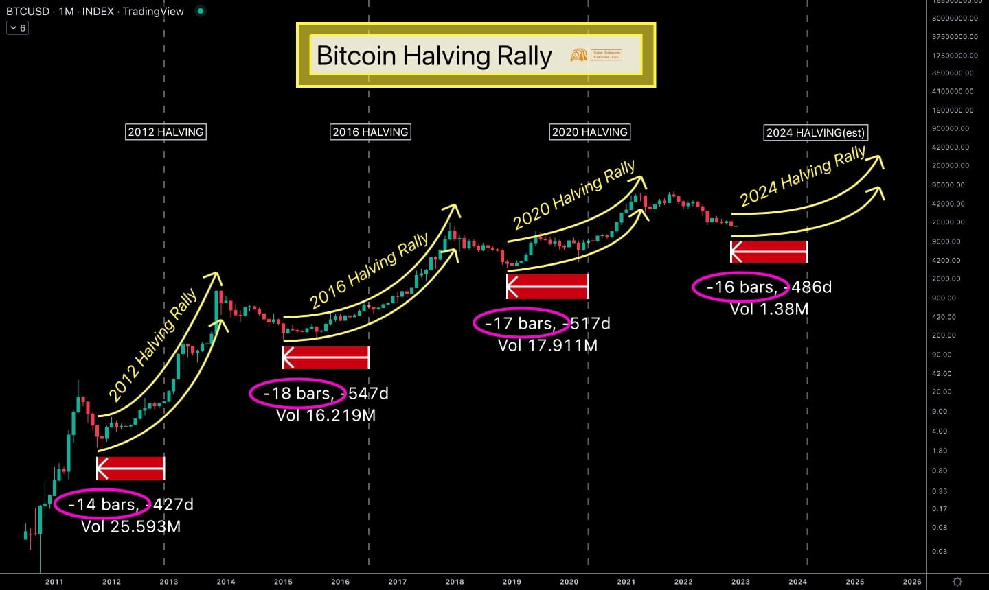 “#Bitcoin Halving Rally” on every halving period. Historica | AmanXBT ...