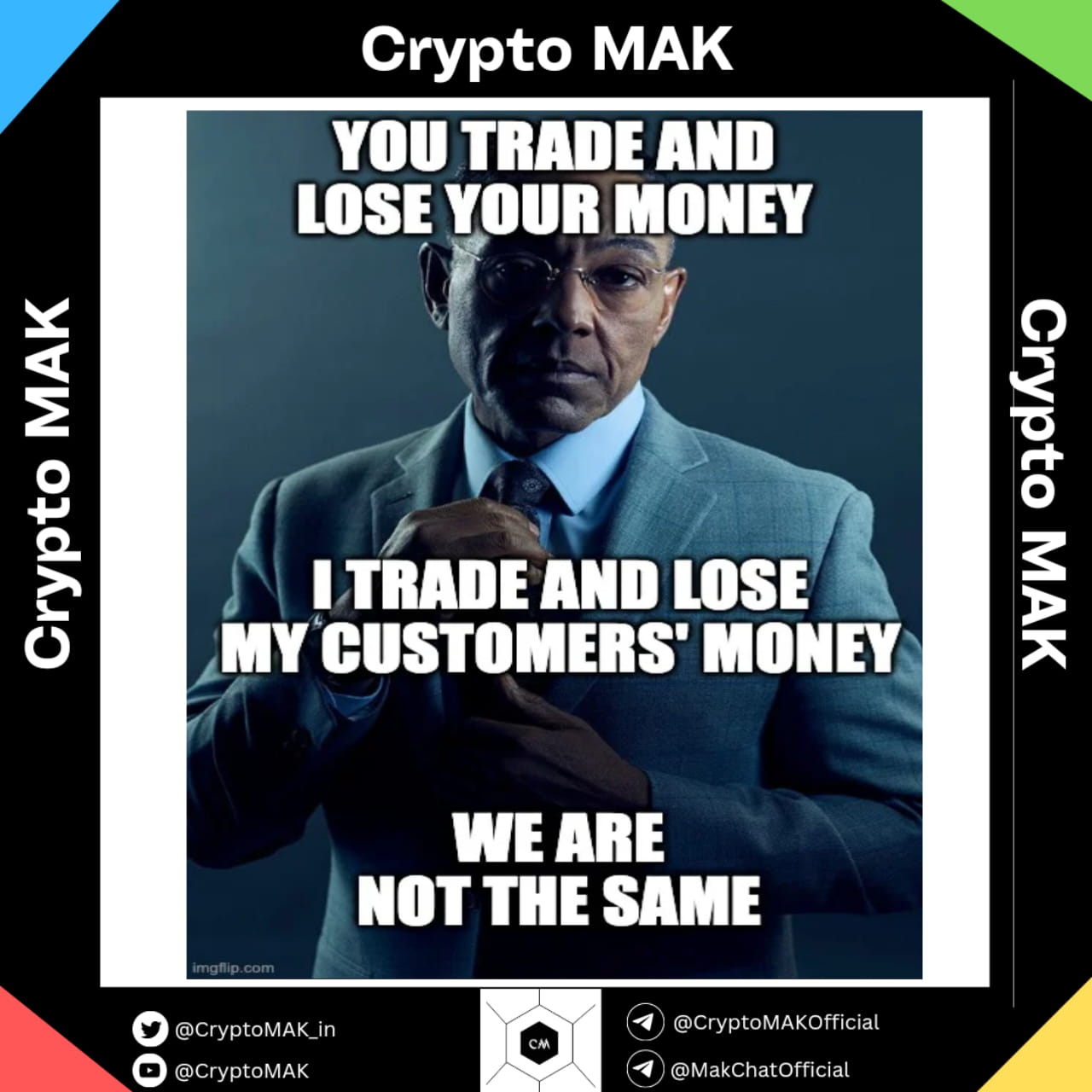 We Are Not The Same 😎 #CryptoMAK | Crypto-MAK on Binance Square
