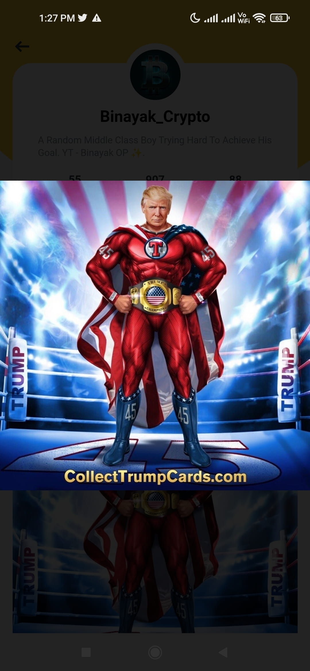 keep imagine Donald Trump is an superhero like this #Binance | Degan ...