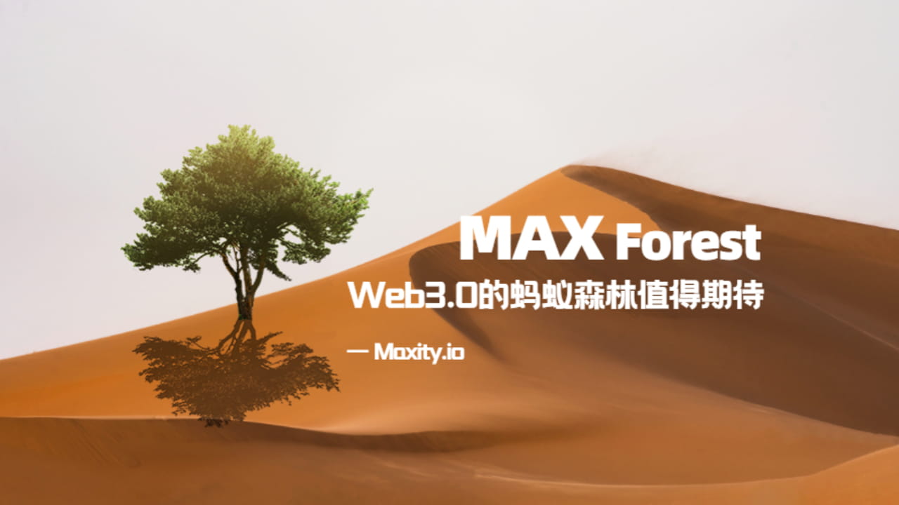 MAX Forest: The Ant Forest of Web3.0 is worth looking forward to | 熊三金 ...