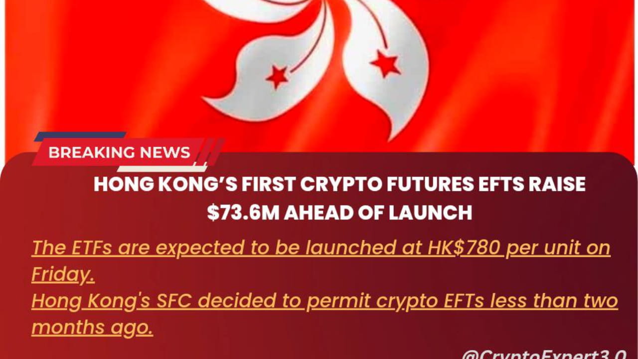 Hong Kong’s First Crypto Futures EFTs Raise $73.6M Ahead of Launch ...