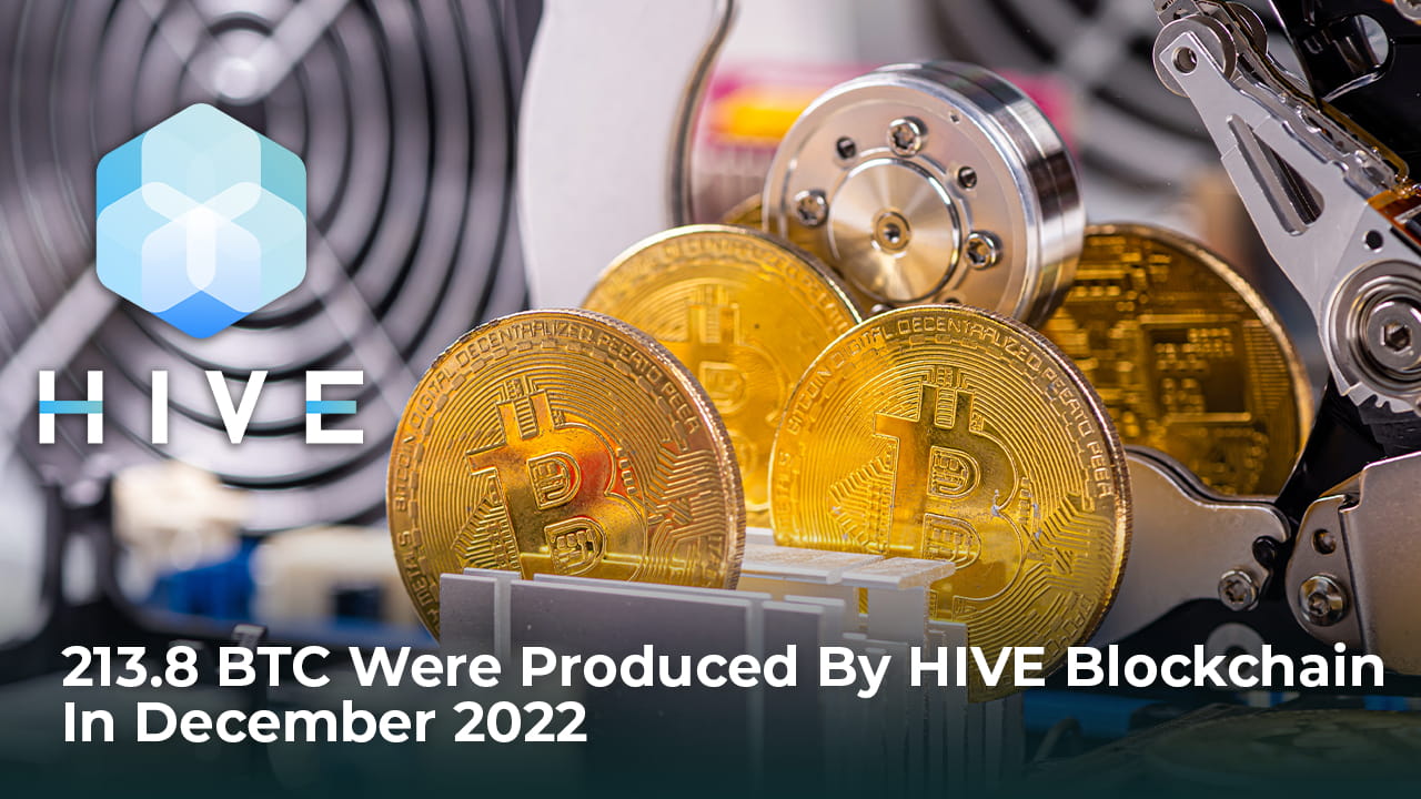 213.8 BTC Were Produced By HIVE Blockchain In December 2022 | CryptoCrunchApp on Binance Square