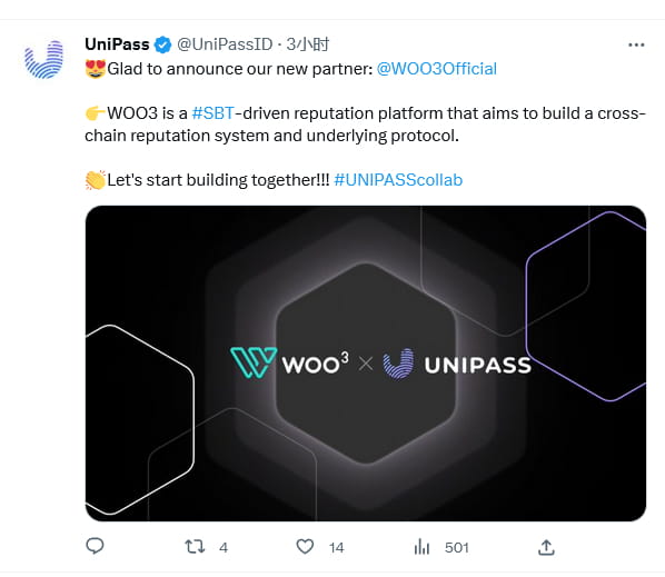 Web3 wallet solution Unipass announce new partner WOO3, a #S | Keith ...