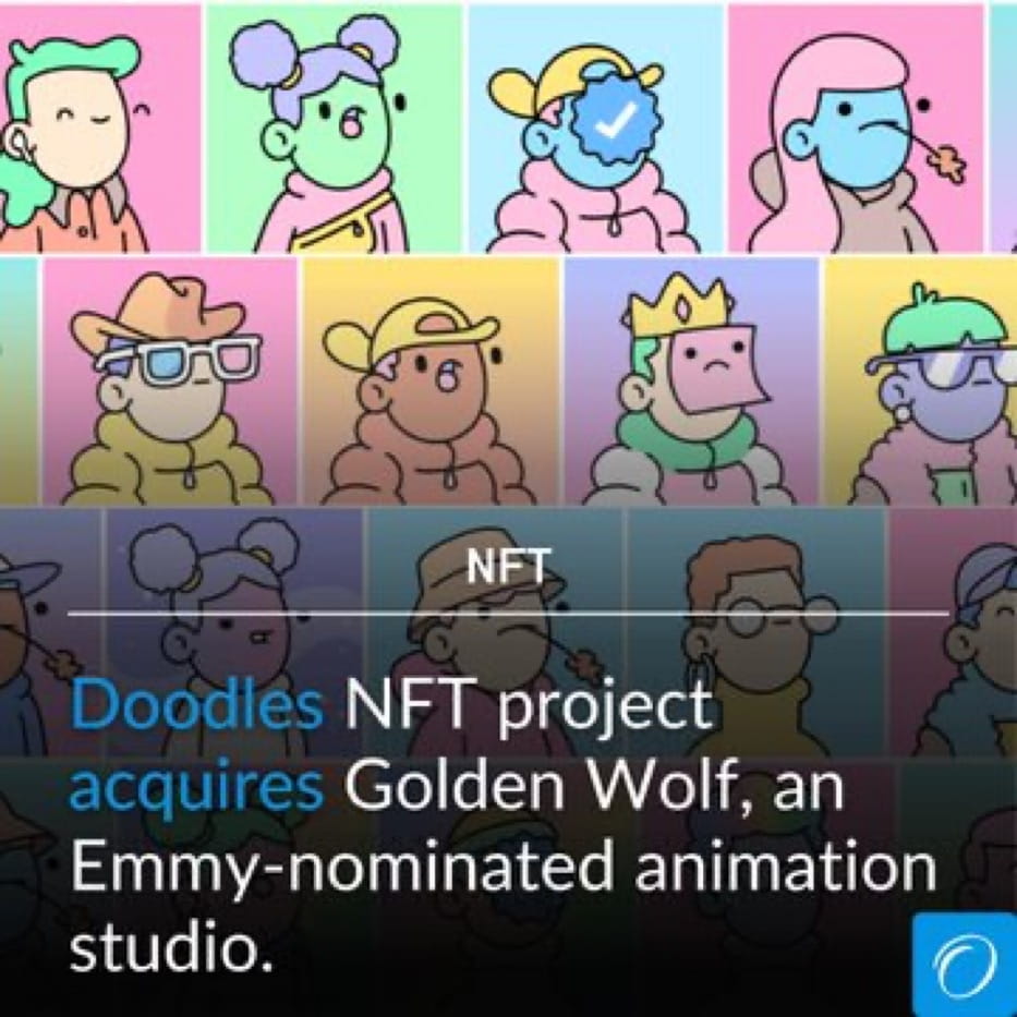 Doodles NFT project acquires Golden Wolf, an Emmy-Nominated | Mr fizzy ...