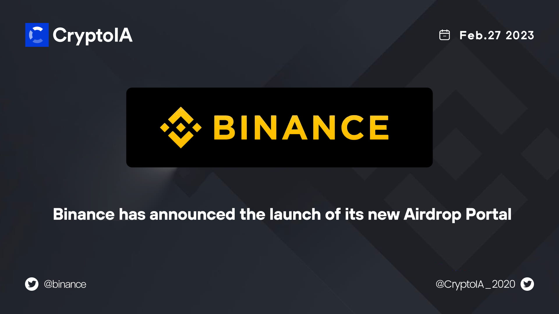 📰@binance announces its new Airdrop Portal. It will provid | TonBase on Binance Square