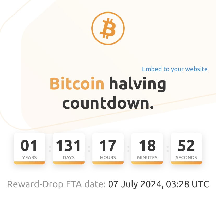 Bitcoin Halving Countdown🔥 #Binance #BTC #BNB #zero2hero # | Lambe Kripto on Binance Square