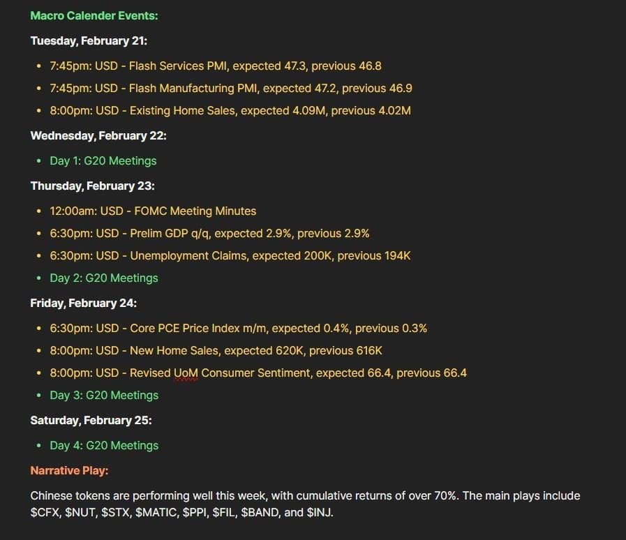 This Week Calendar 📆 #Binance #BTC #BNB #Stablecoins | Lambe Kripto on ...