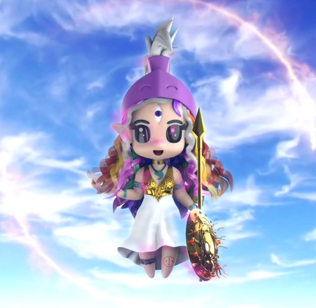 Yeah! My Chibi Athena is matched to #BNB Athena is the god ...