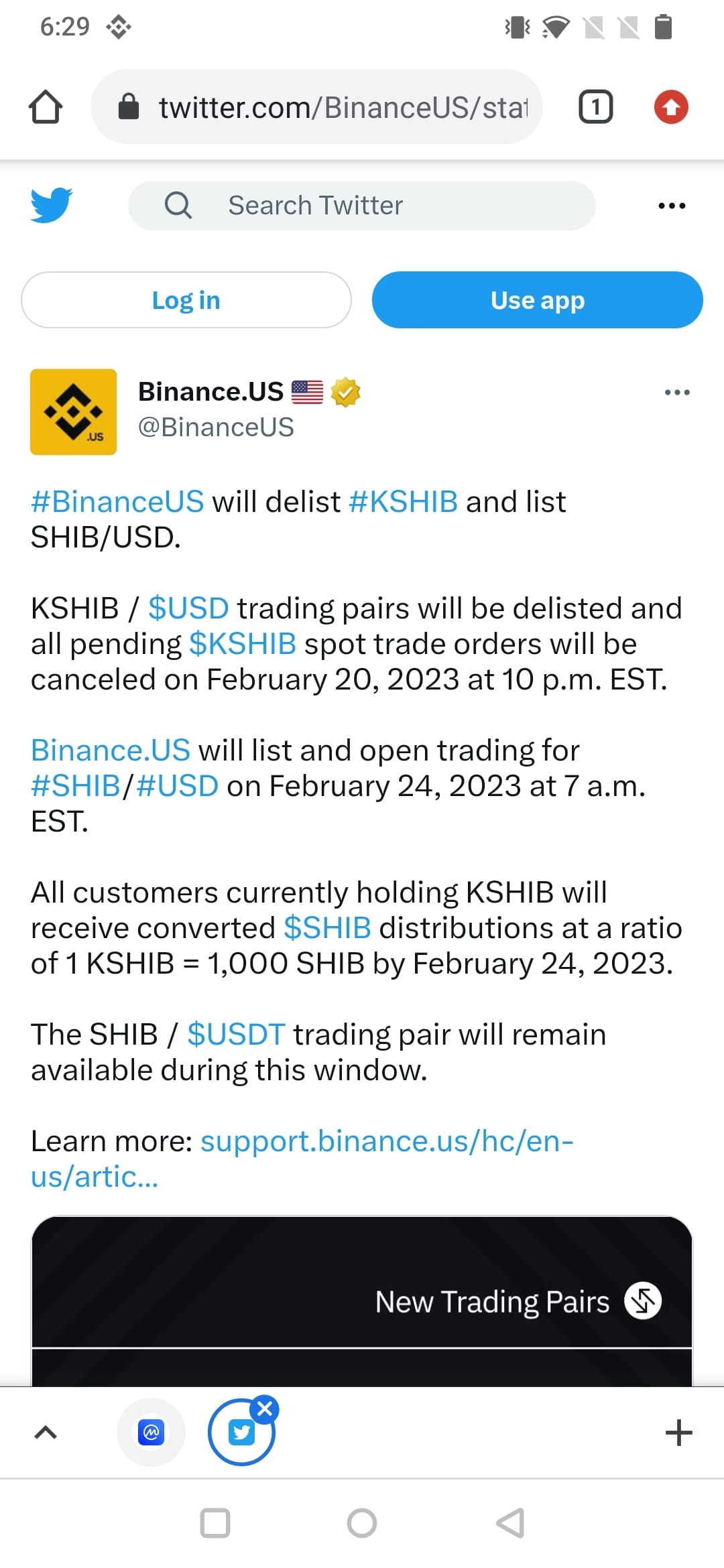 🔥🚨#SHIB is finally geting listed on #Binance US. | Crypto Reports on Binance Square