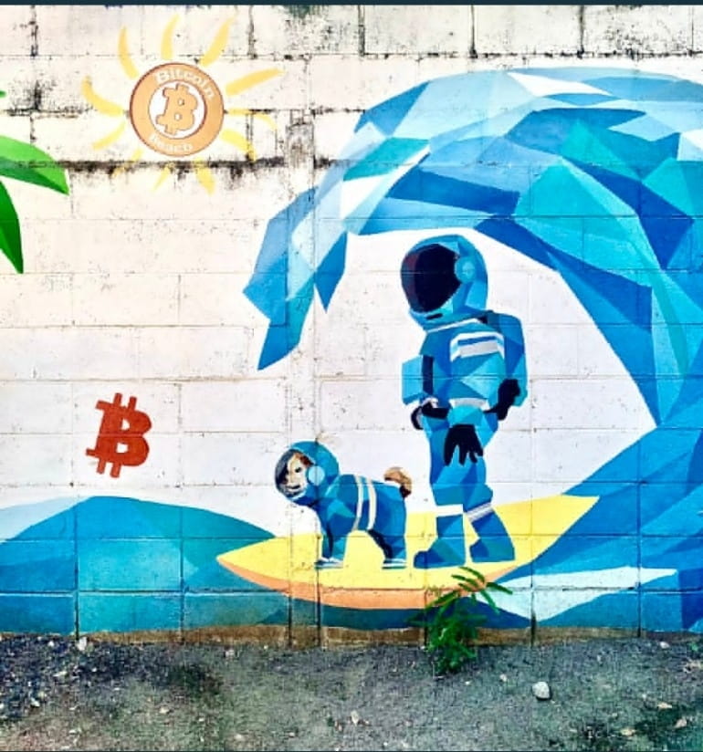 #Bitcoin art spotted in El Zonte, El Salvador 🇸🇻 #BTC #BN | Crypto ...