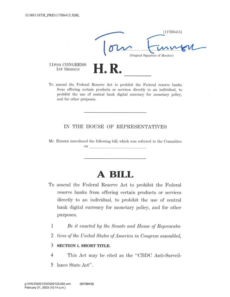 Pro-Bitcoin US Congressman introduces bill that would prohib | Lambe ...