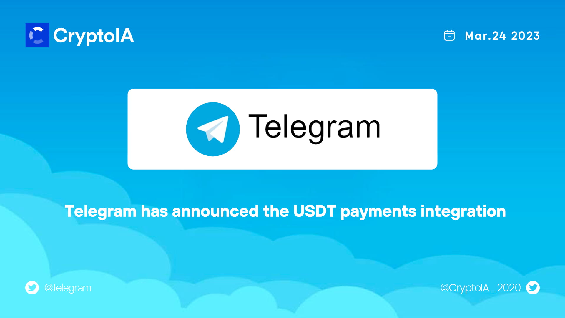 📰@telegram has announced the $USDT payments integration all | KAIA早知道 on Binance Square
