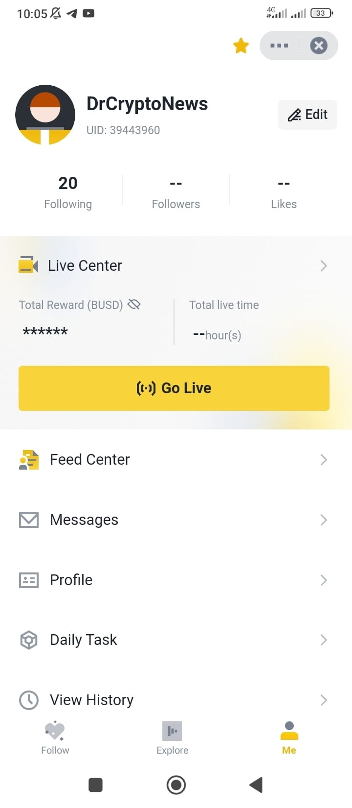 #BTC #Bullish #cryptocurrency My binance live finally appr | Dr Crypto News on Binance Square