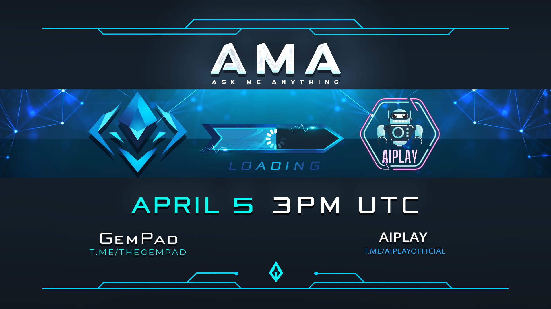 💎 AIPLAY AMA ANNOUNCEMENT 💎 🔵 PLATINUM TIER 🔵 We're pr | GemPad on Binance Square