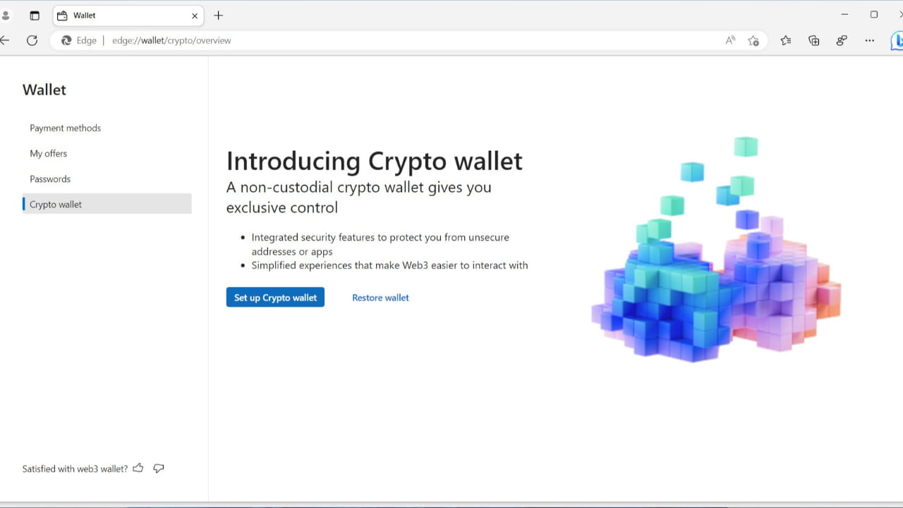 Microsoft Edge Browser To Integrate Crypto Wallet For Easy Use Of ...