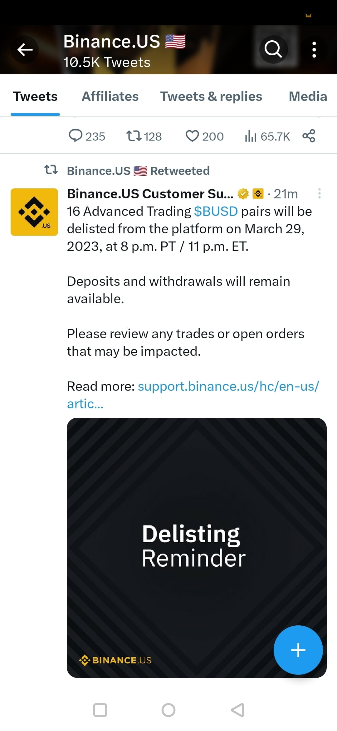 😱🔥Breaking News🔥😱: #Binance U.S have just confirmed tha | Crypto ...