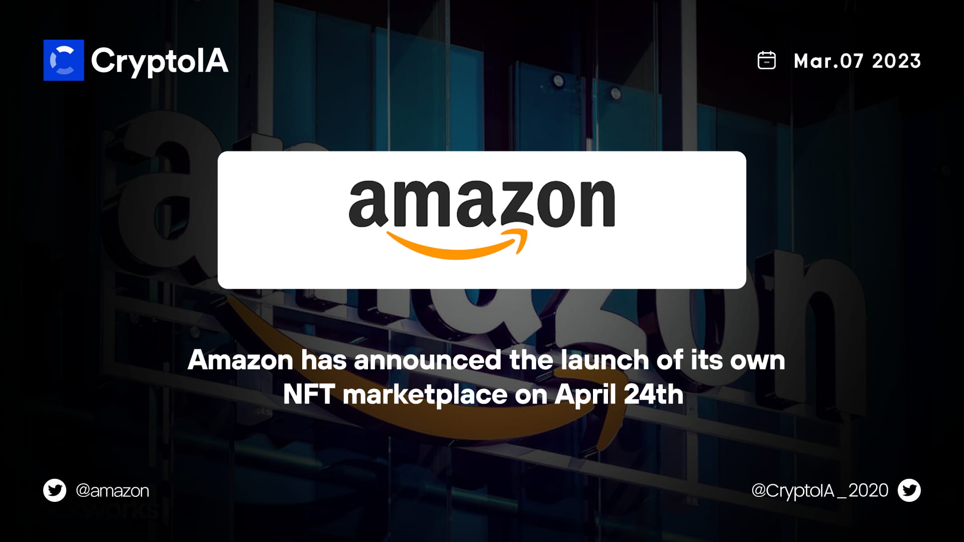 📰@amazon has announced the launch of its own #NFT marketpla | TonBase ...