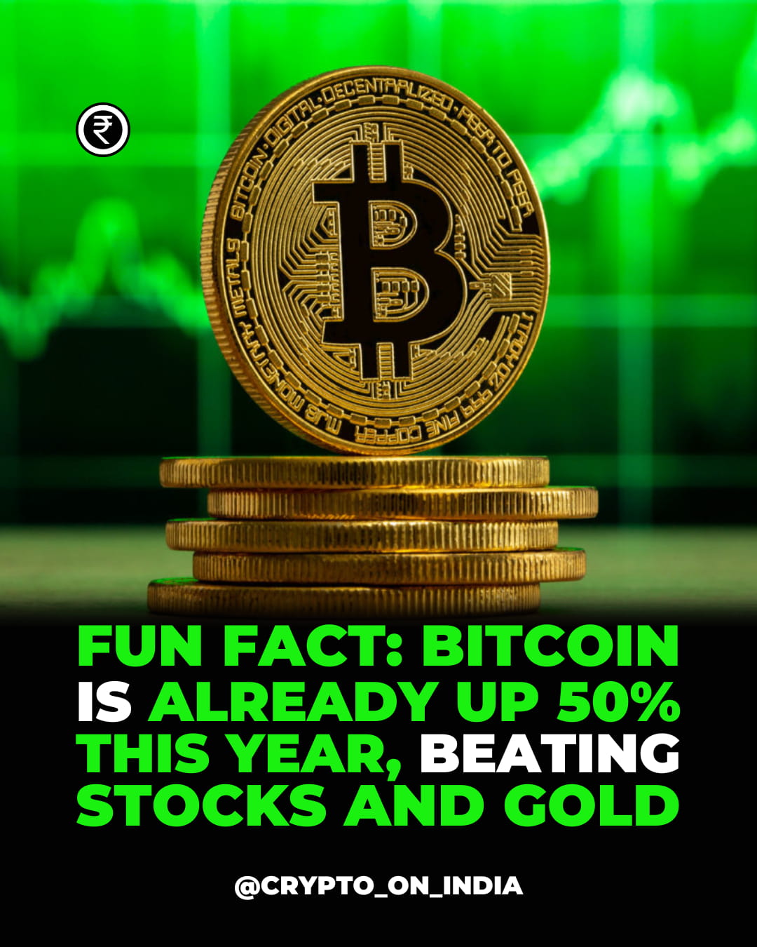 Fun Fact: Bitcoin Is Already Up By 50% This Year, Beating St | Crypto ...