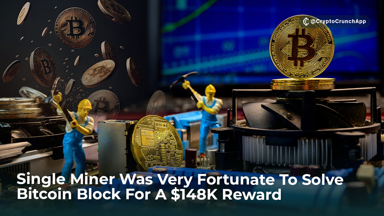 Single Miner Was Very Fortunate To Solve Bitcoin Block For A $148K ...