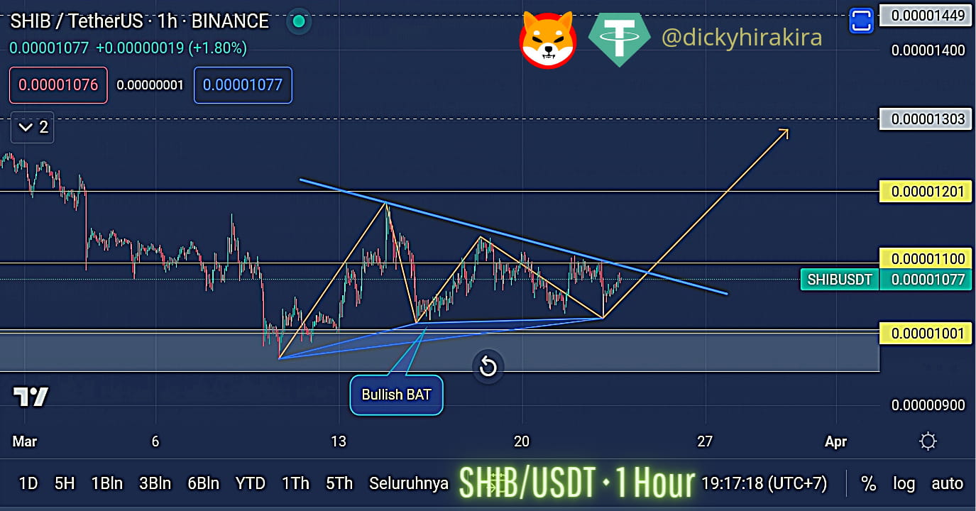 #SHIB If the resistance breaks out $0.00001100 (or blue li | Dicky ...