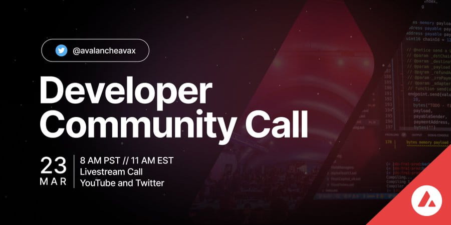 #Avalanche #AVAX Avalanche 2nd Developer Community Call is | Avalanche_CN on Binance Square