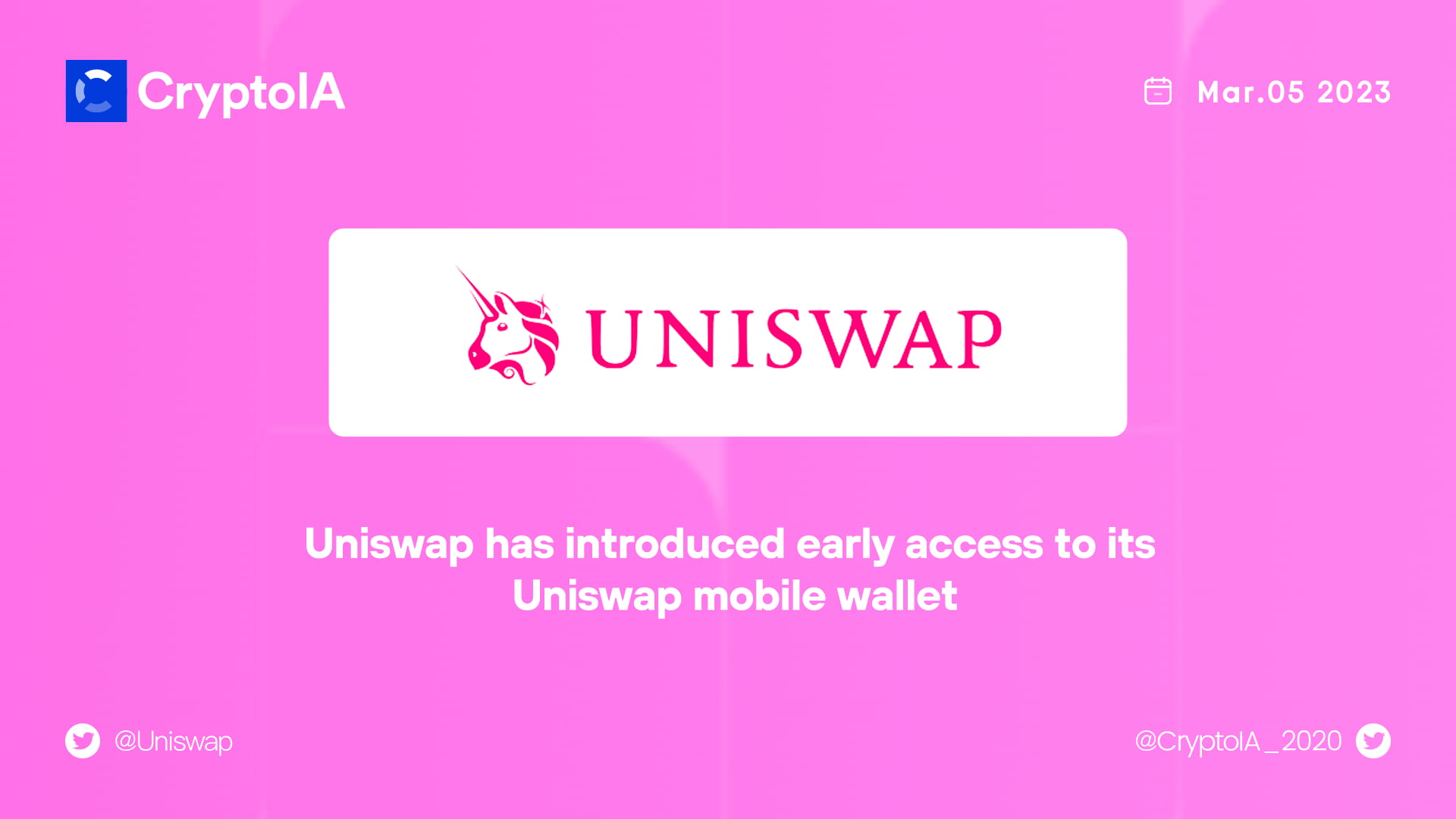 📰@Uniswap has introduced early access to its #Uniswap mobil | KAIA早知道 on Binance Square