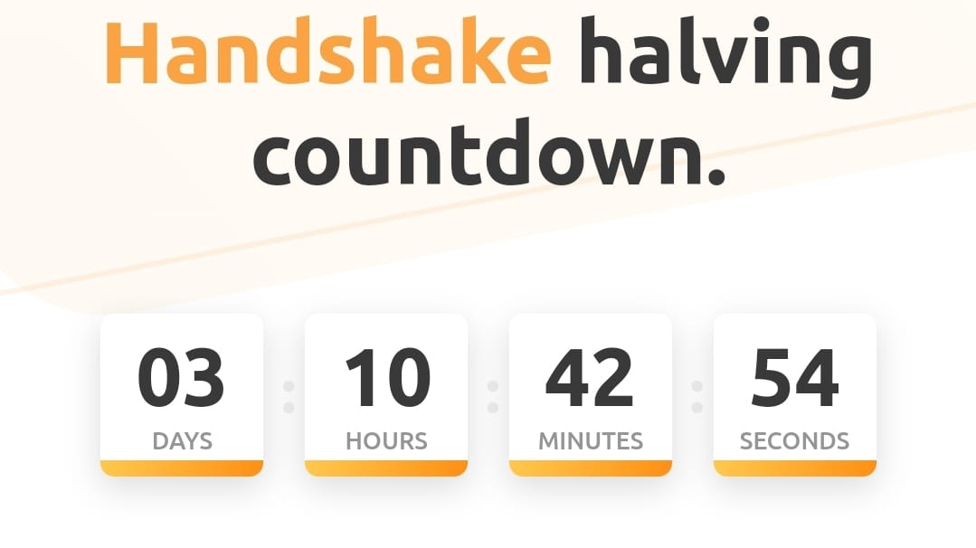 3 Days Remain For Handshake (HNS) Halving Countdown | Kasonso ...