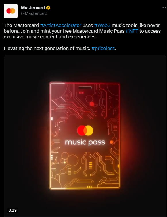 Mastercard announced its new artist accelerator program that | Daily ...