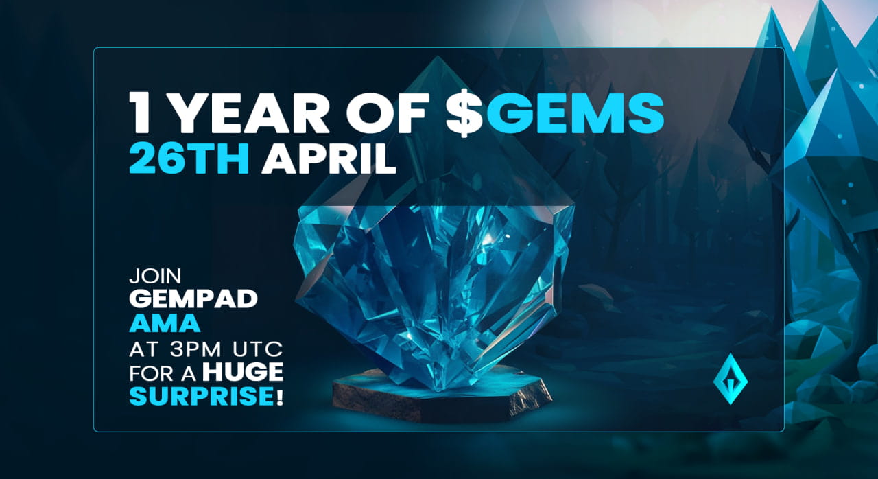 💎 1 YEAR OF $GEMS VC PARTY 💎 The time is finally here, we | GemPad on Binance Square