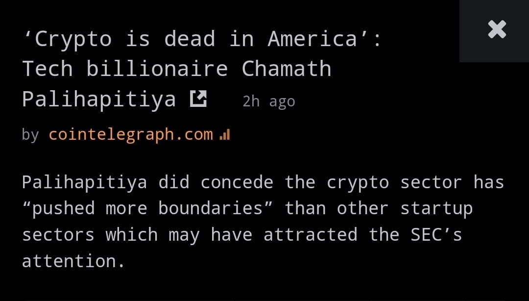 ‘Crypto is dead in America’: Tech billionaire Chamath Paliha | Crypto ...