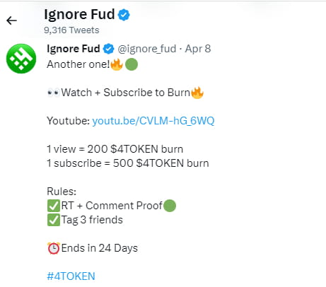 we ignorefud , we do not creat fud . ignore fud look potenti | CRYPTO ...
