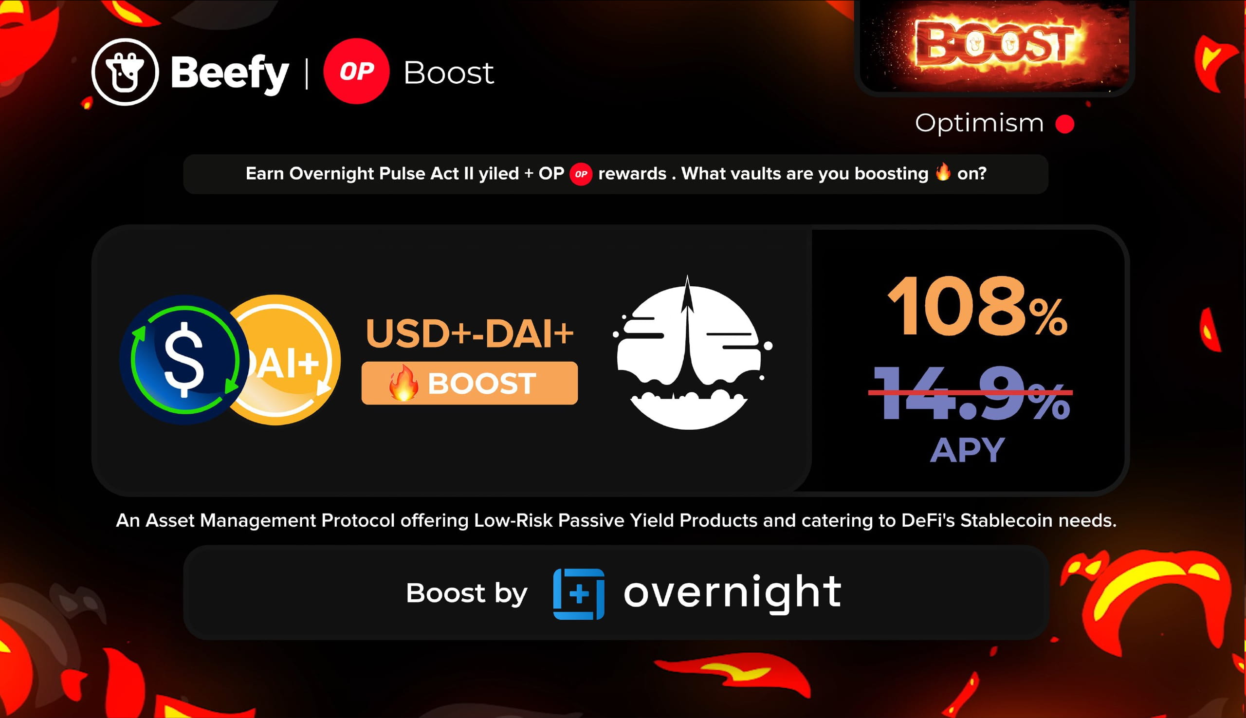 ️ Beefy Finance — Boost vault in the Optimism network #Bee | Crypton Research on Binance Square