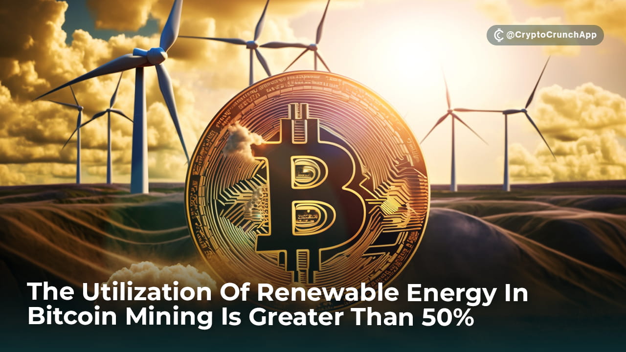 The Utilization Of Renewable Energy In Bitcoin Mining Is Greater Than 50% | Cca123 on Binance Square